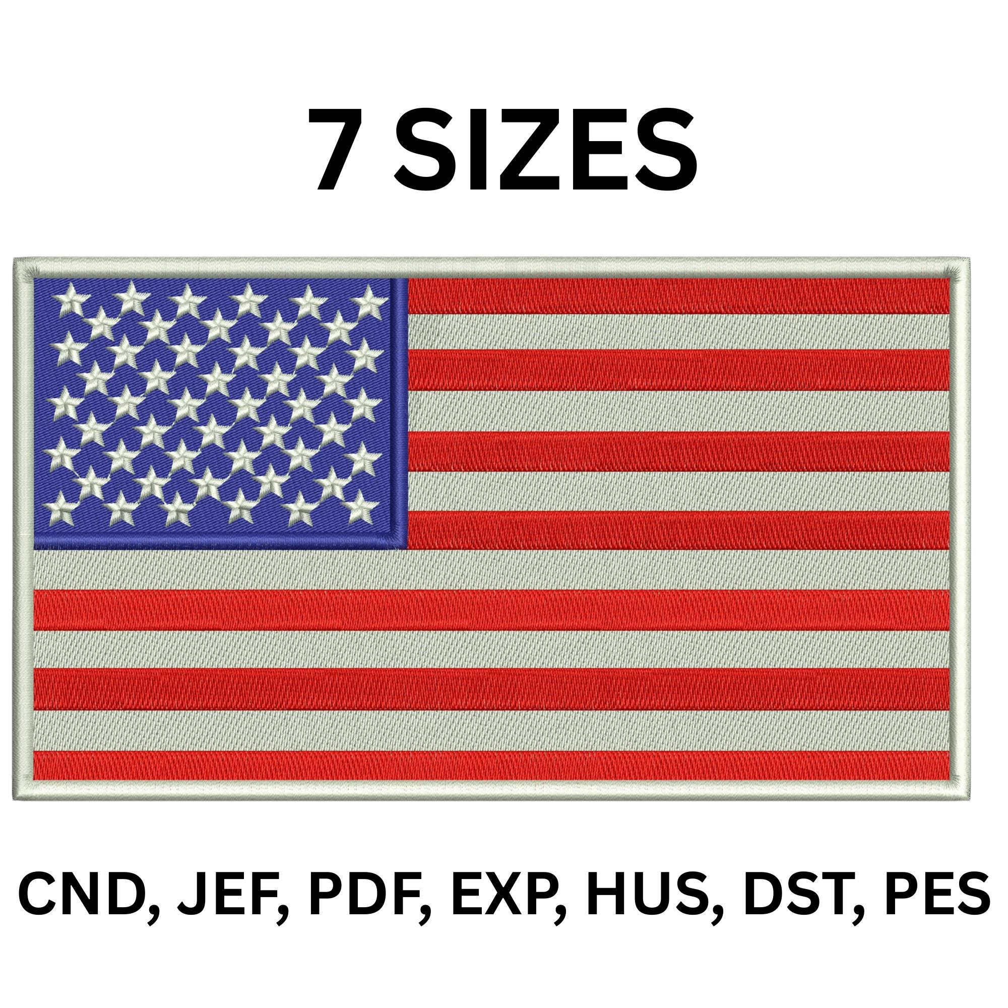 American Flag Machine Embroidery Design- American Flag, Embroidery ...