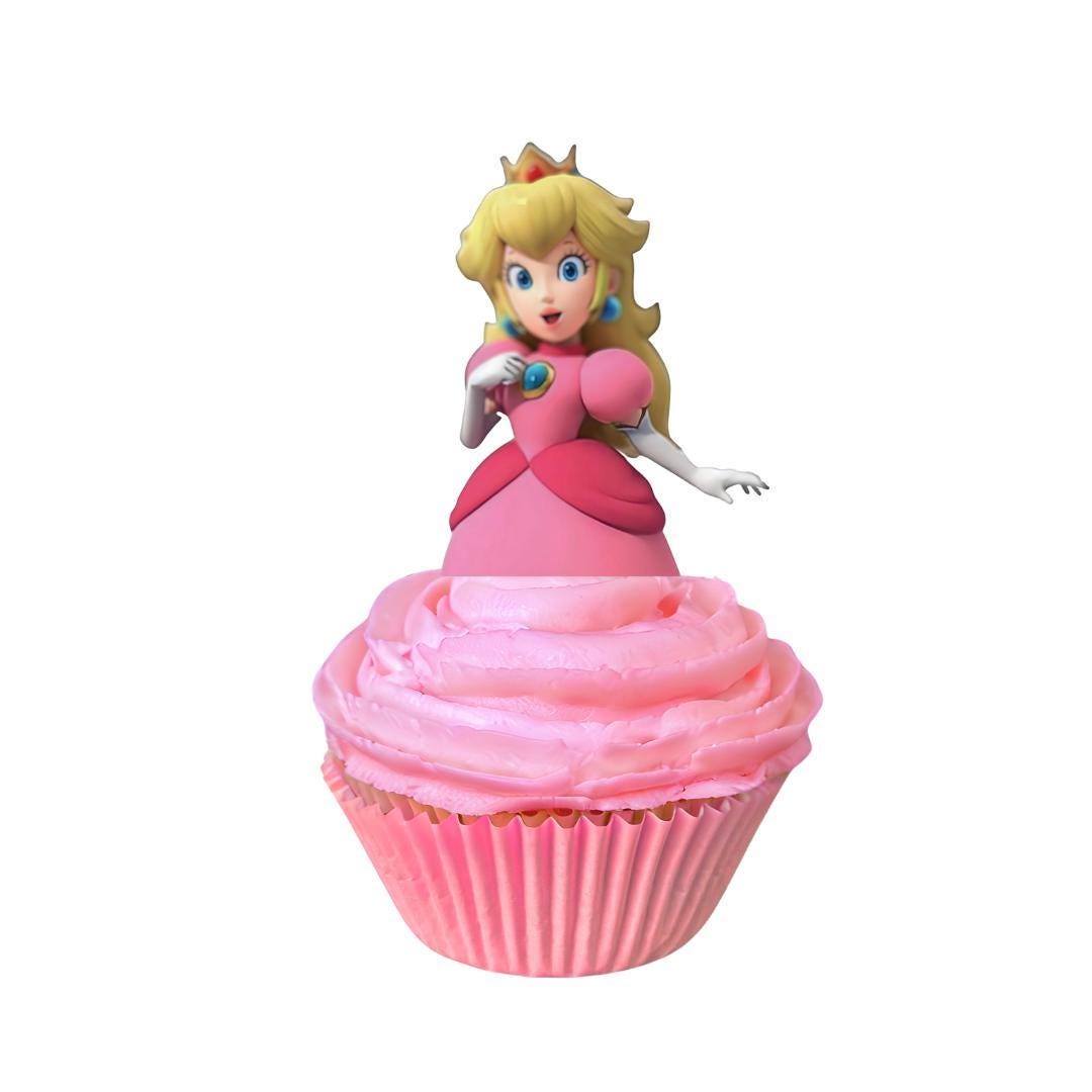 Princess Peach Cupcake Topper Digital Download - Etsy