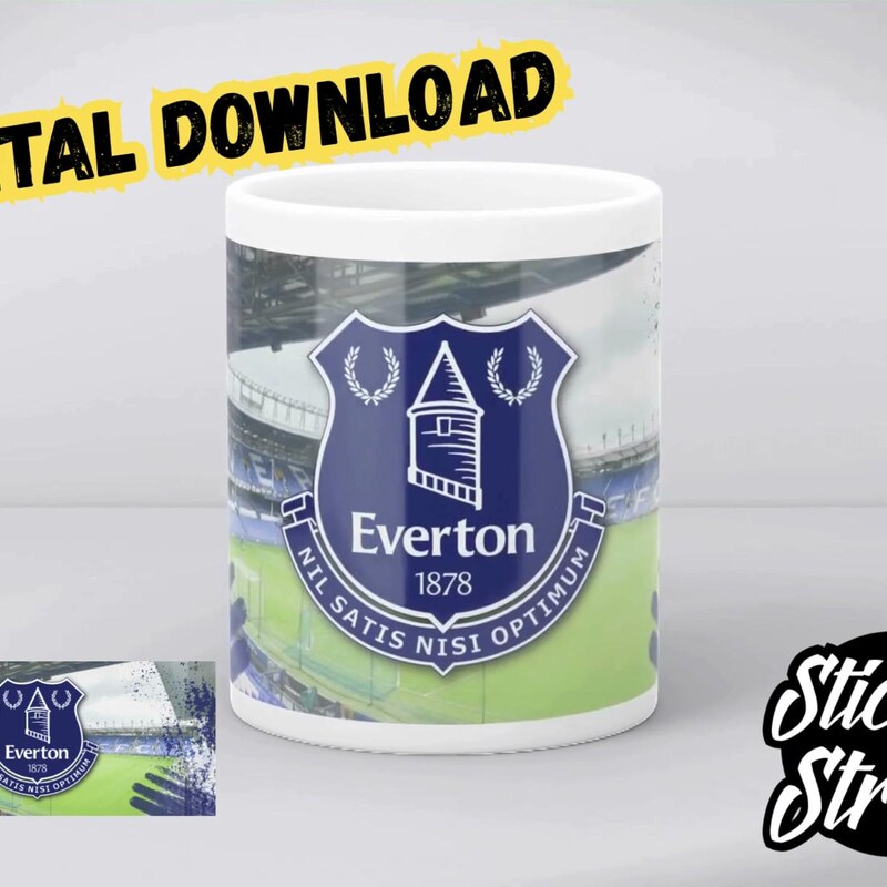 Everton Team Print - Etsy UK