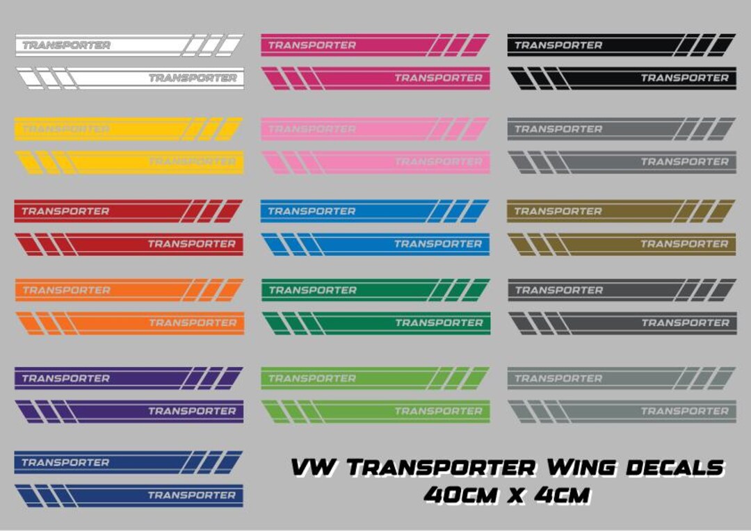 VW Transporter | Wing Decal | Sticker | Bumper Sticker | Funny Decal - Etsy