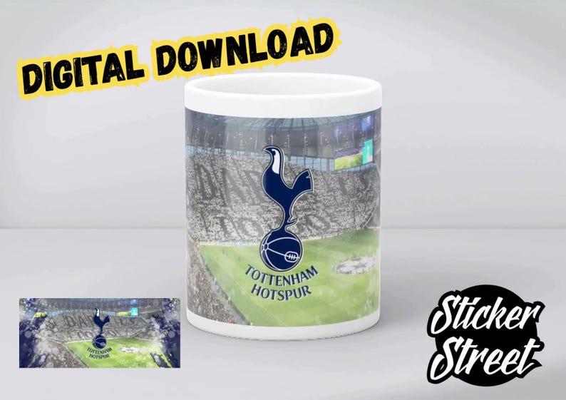 Tottenham| Football Mug Wrap | 11oz | Sublimation | DIGITAL DOWNLOAD - Etsy