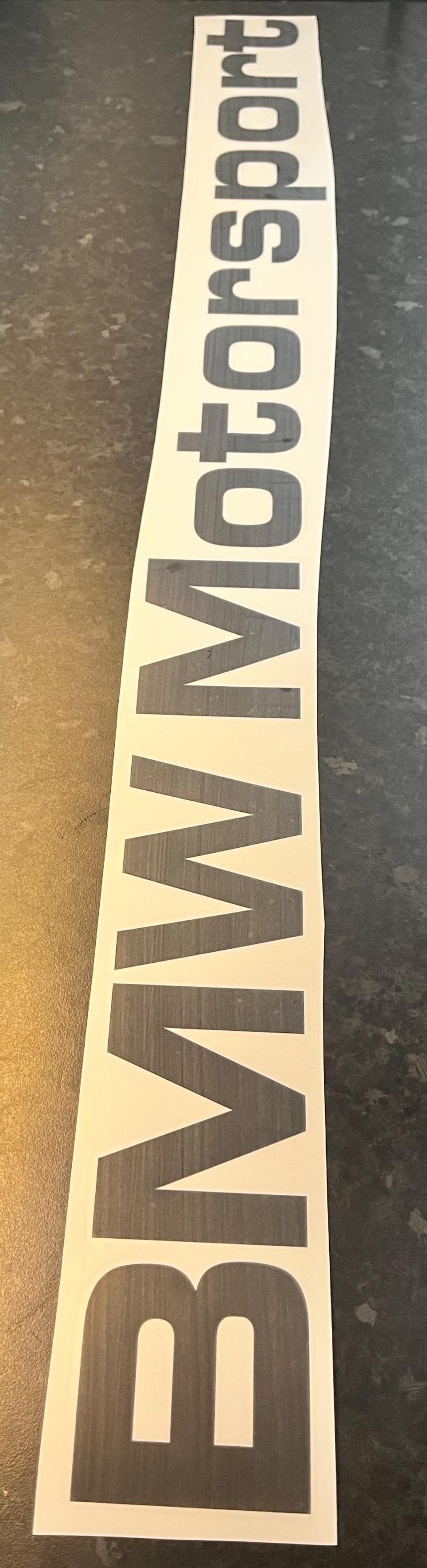 BMW Motorsport Windshield - Windscreen Car Decal - Etsy