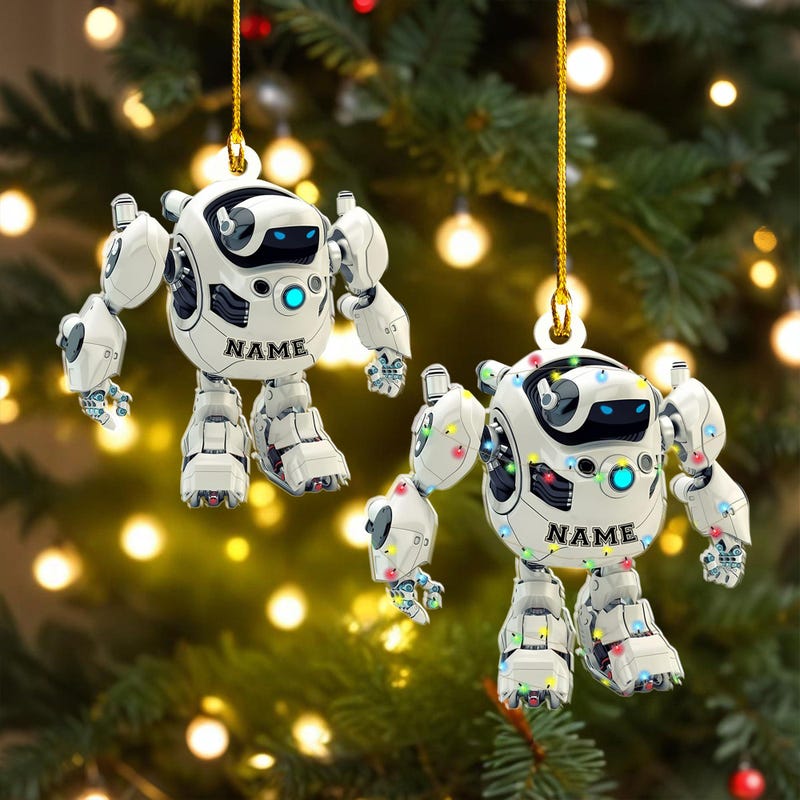 3d Robot Ornament - Etsy