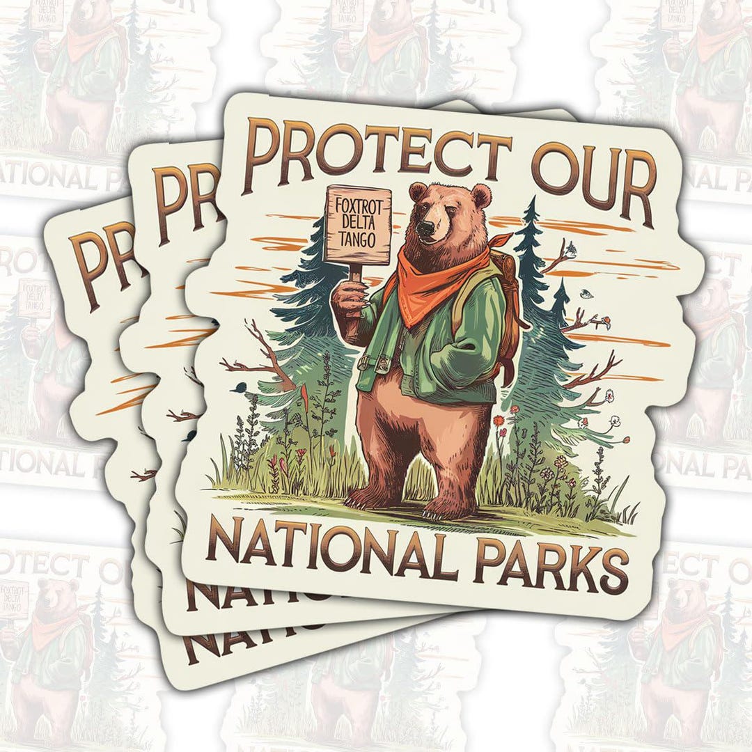 1PCS Foxtrot Delta Tango Bear Sticker Funny Military Code Vinyl Decal ...