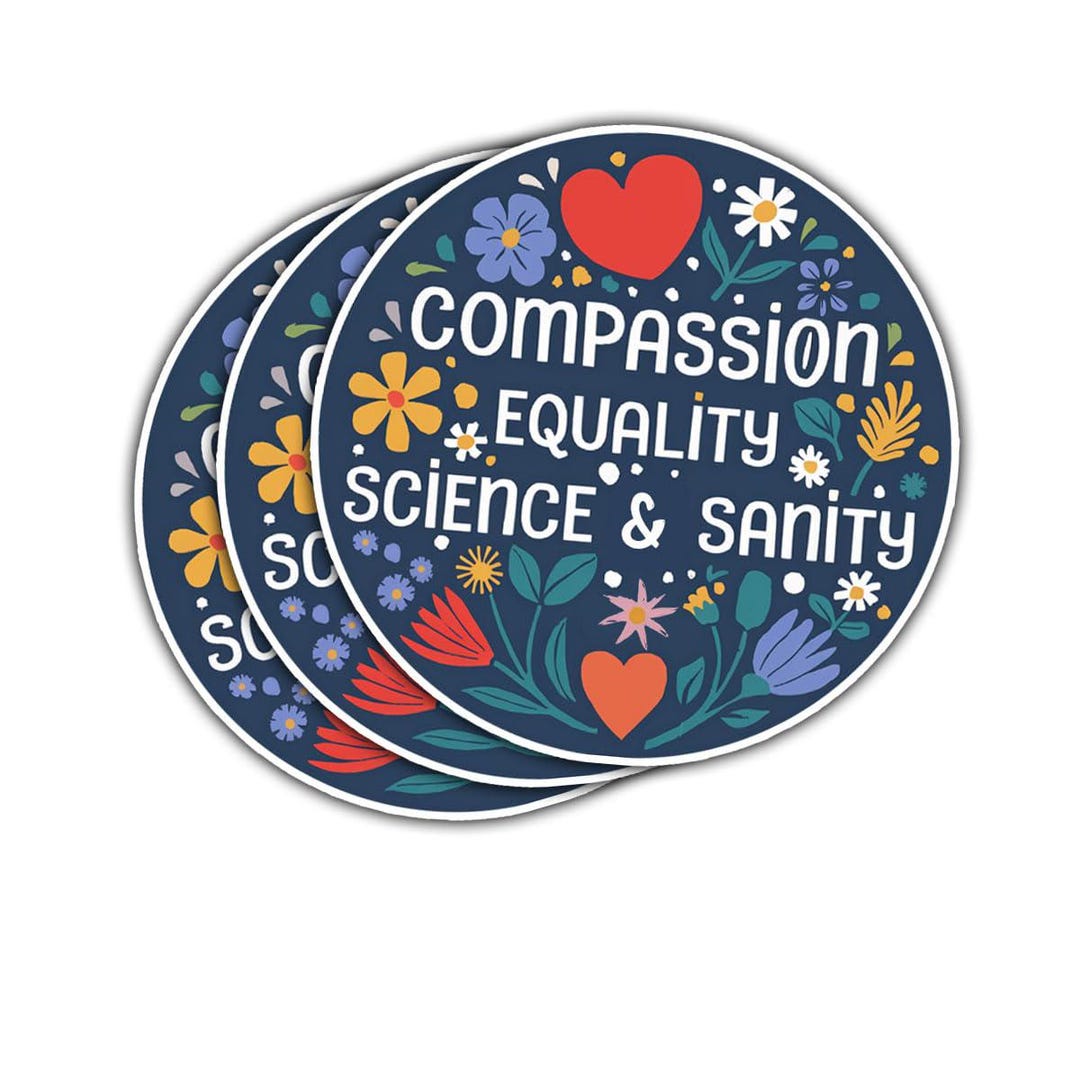 3pcs Compassion Equality Sticker, Women Rights Feminist Gift ...