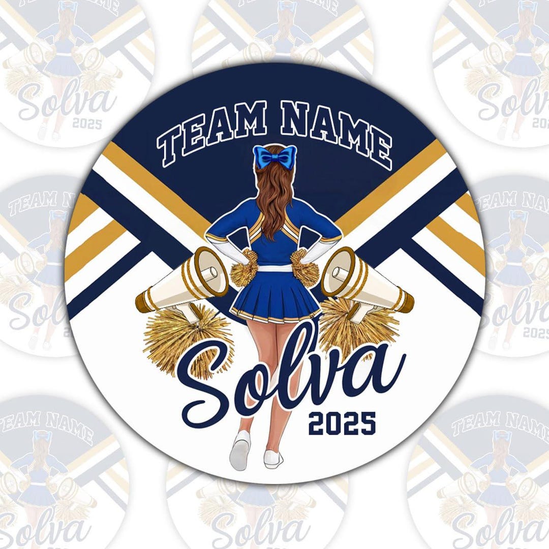1PCS Personalized Cheer Vinyl Sticker, Cheerleader Bumper Sticker ...