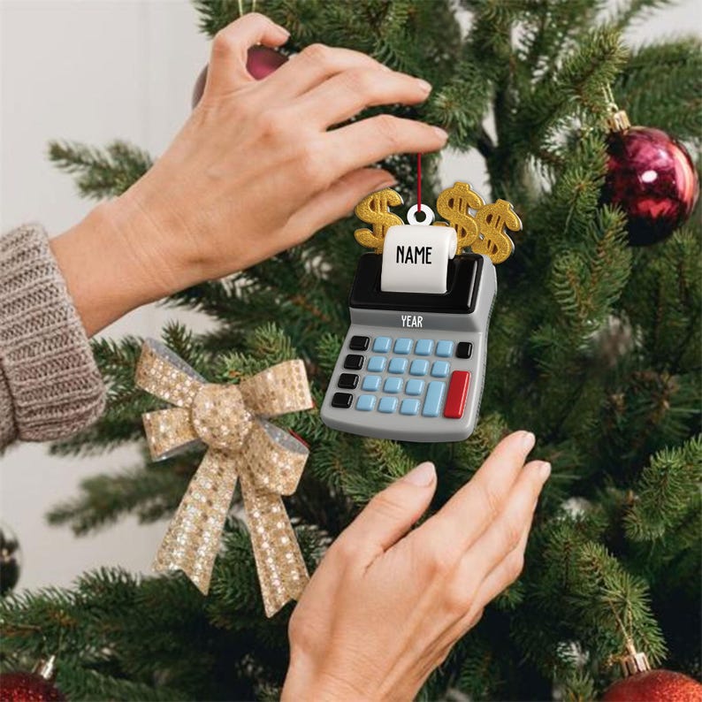 Accountant Ornament, 2D Flat Ornament, Not 3D, Funny Accounting ...