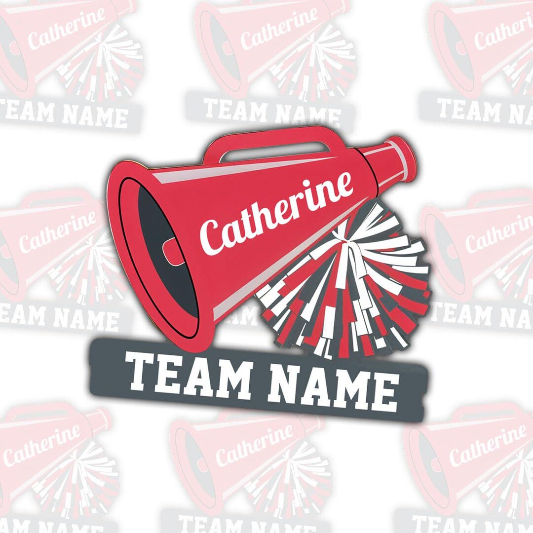 1PCS Personalized Cheer Vinyl Sticker, Cheerleader Bumper Sticker ...