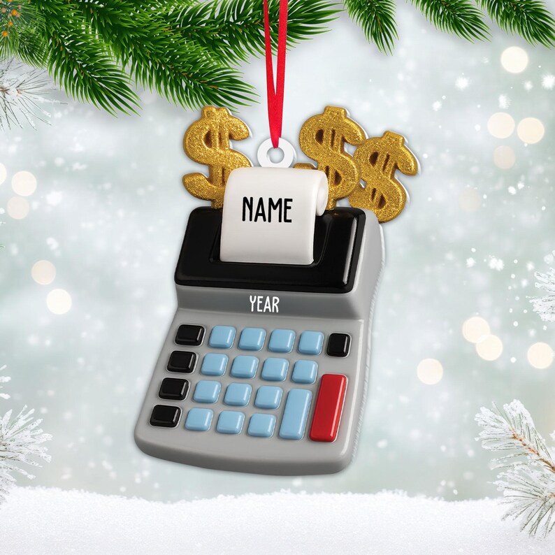 Accountant Ornament, 2D Flat Ornament, Not 3D, Funny Accounting ...