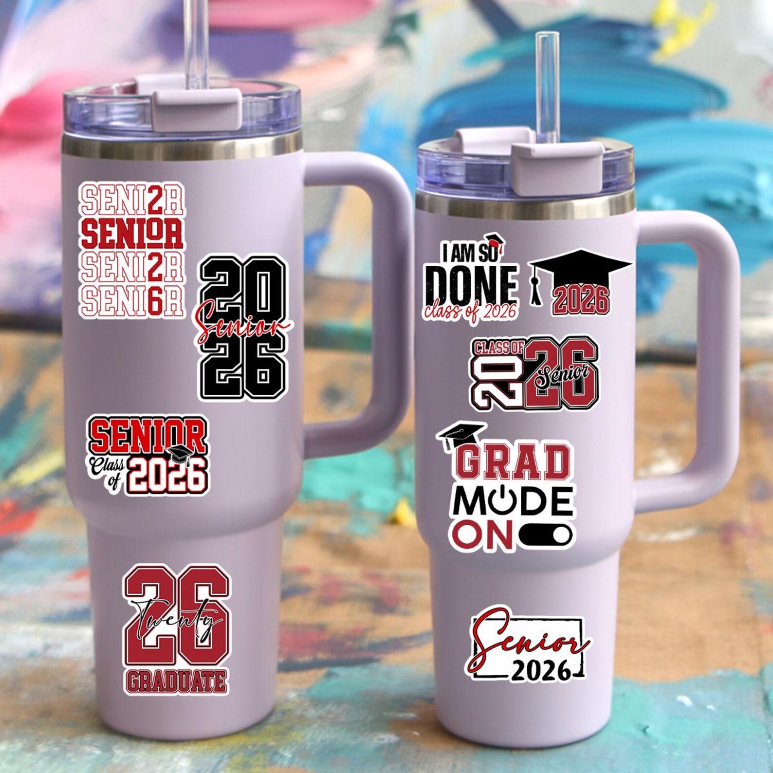 10pcs Senior Class of 2026 Sticker Pack: Waterproof Vinyl Graduation ...