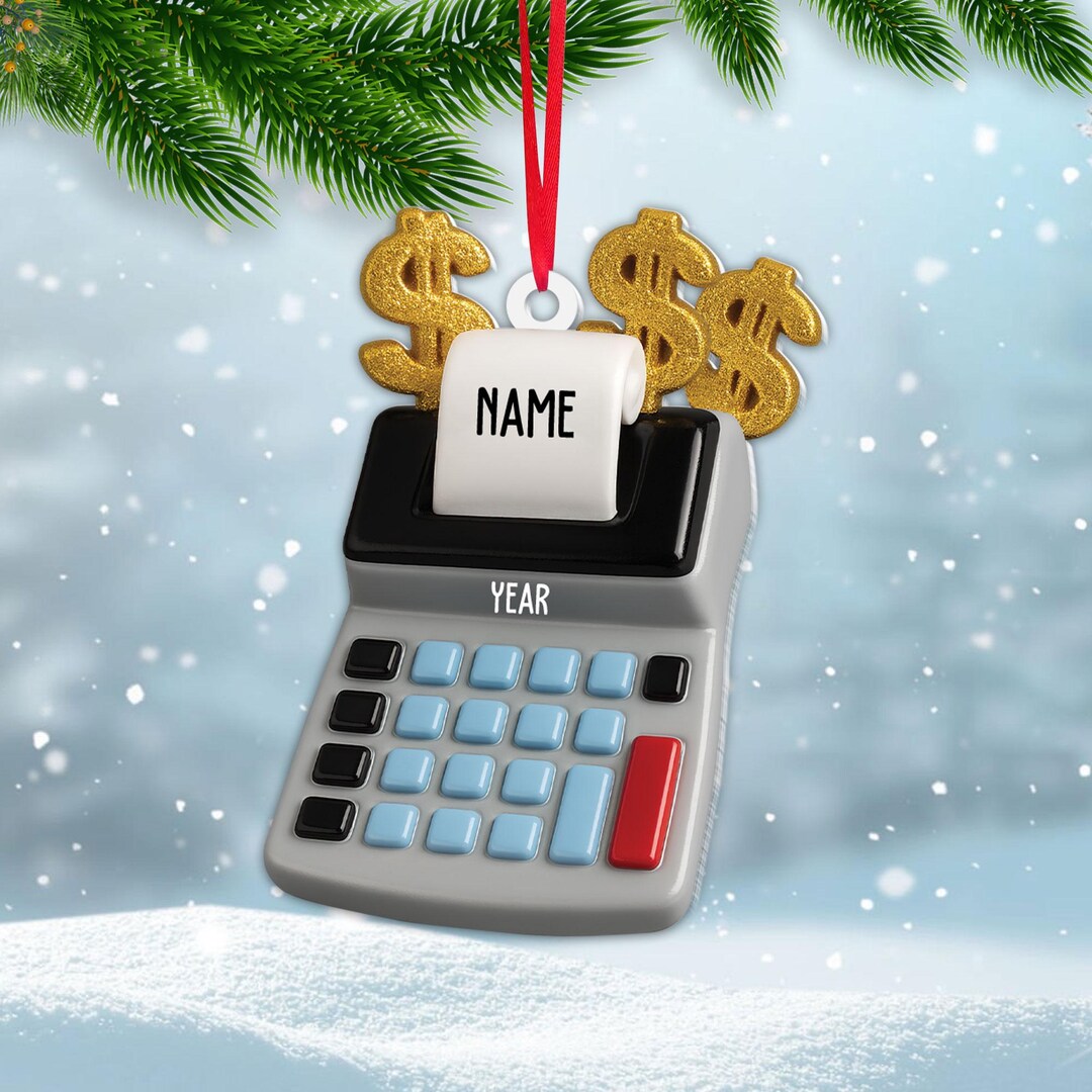 Accountant Ornament, 2D Flat Ornament, Not 3D, Funny Accounting ...