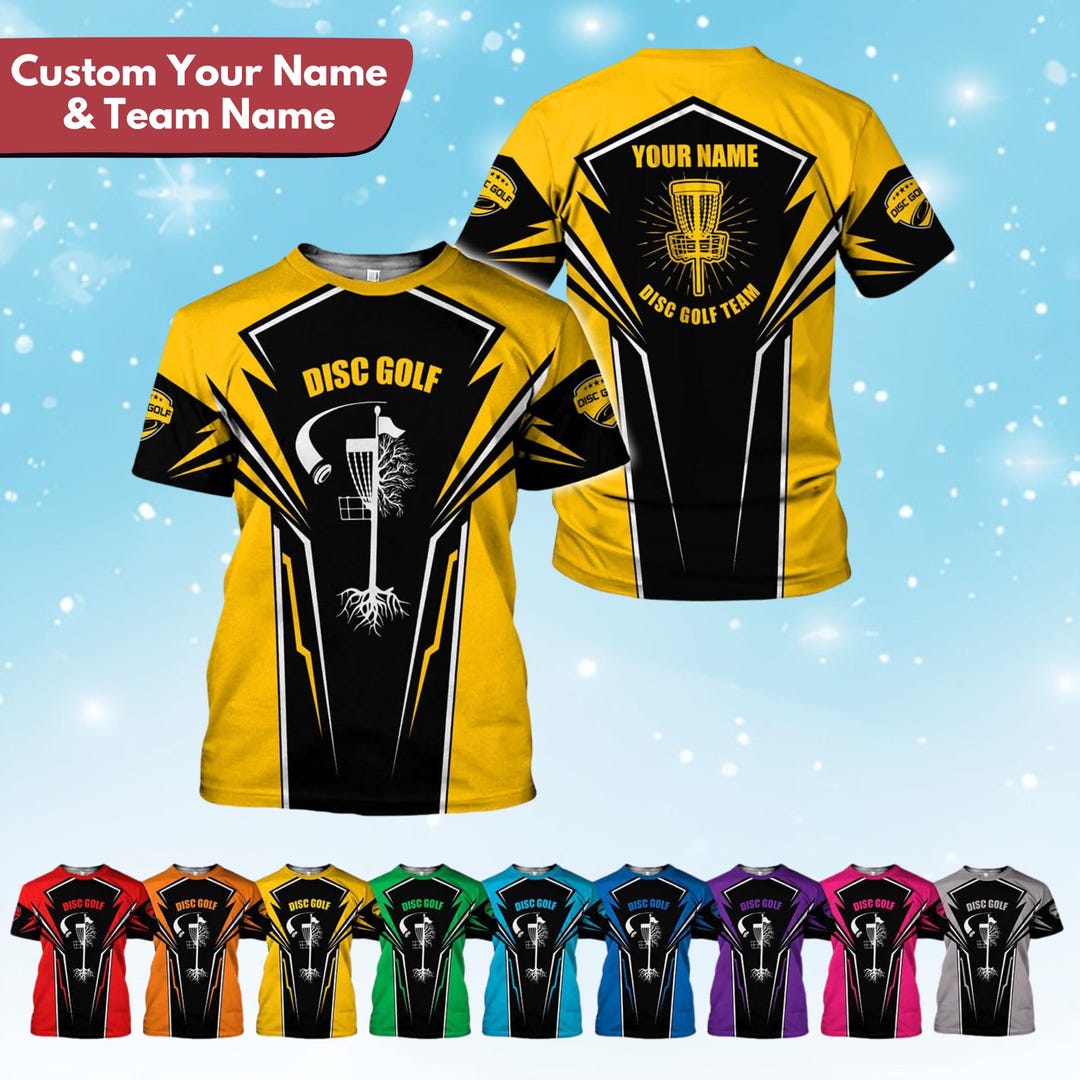 Personalized 3D Disc Golf Jerseys for Men & Women, Custom Disc Golf ...