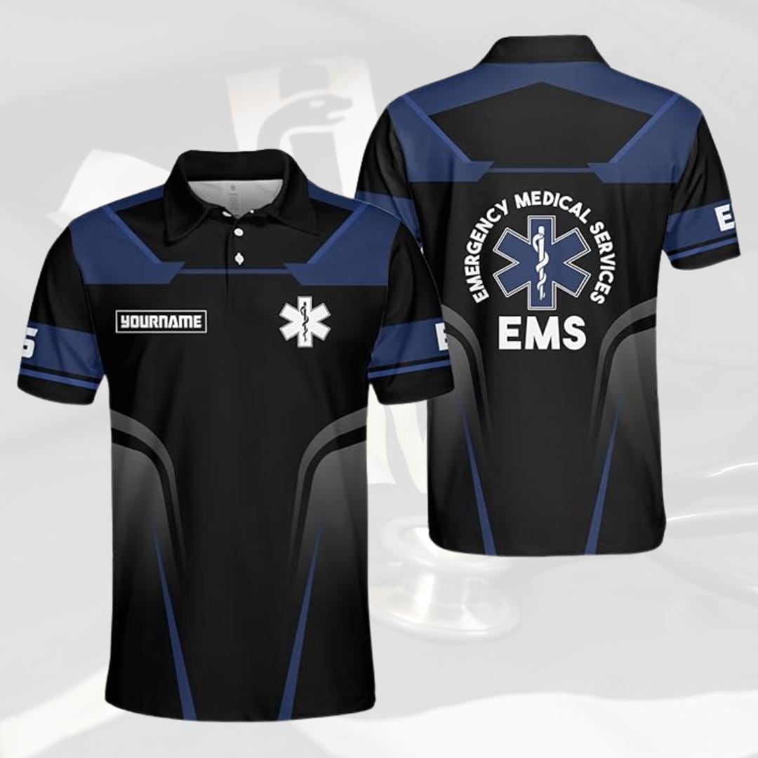Custom EMS EMT Polo Shirt: Personalized Paramedic Uniform - Etsy