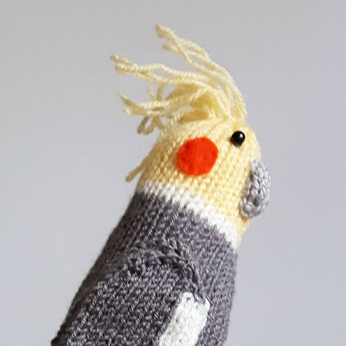 Cockatiel Knitting Pattern Cute Bird Knitting Pattern | Etsy