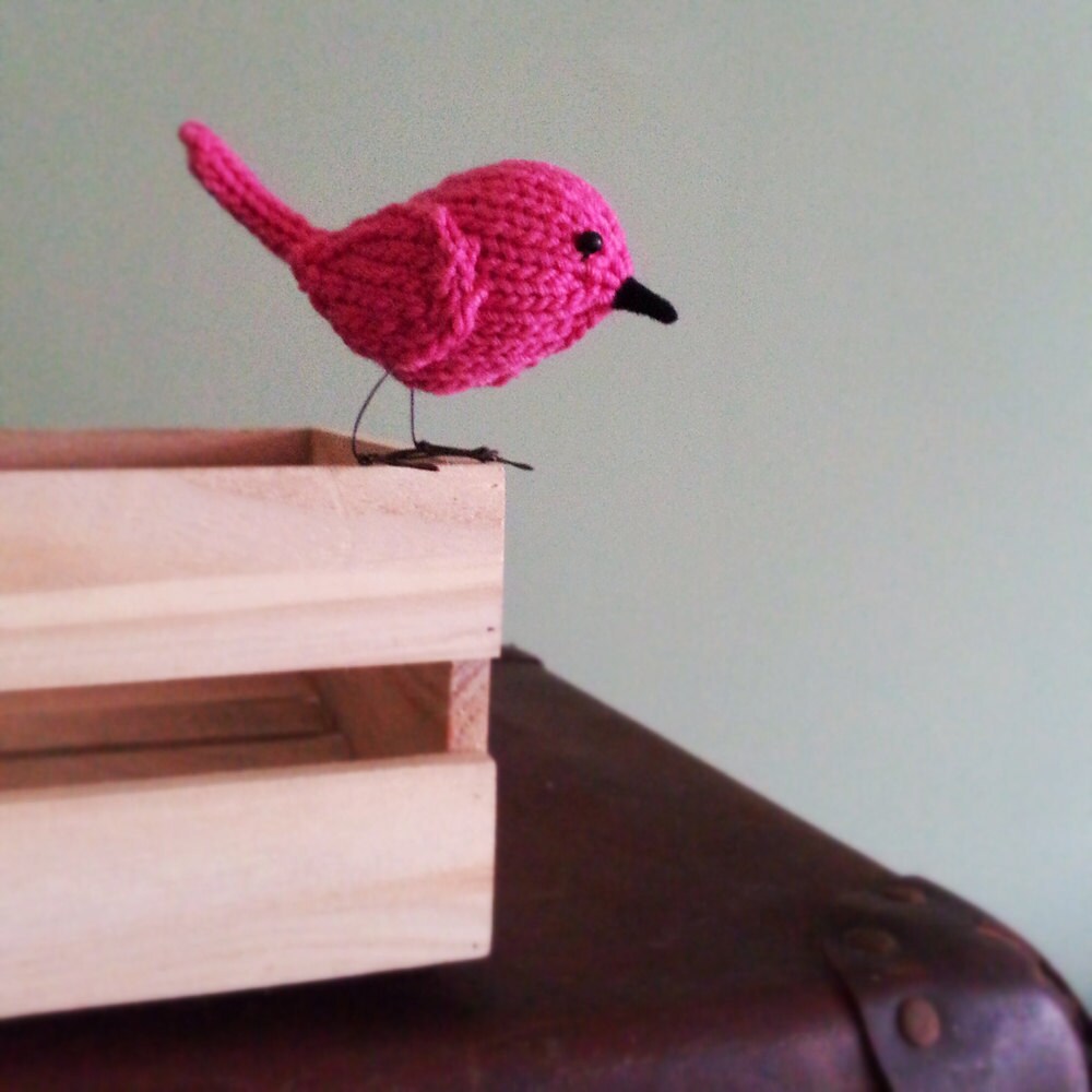 Little Bird Knitting Pattern PDF Cute Bird With Wire Legs - Etsy Canada