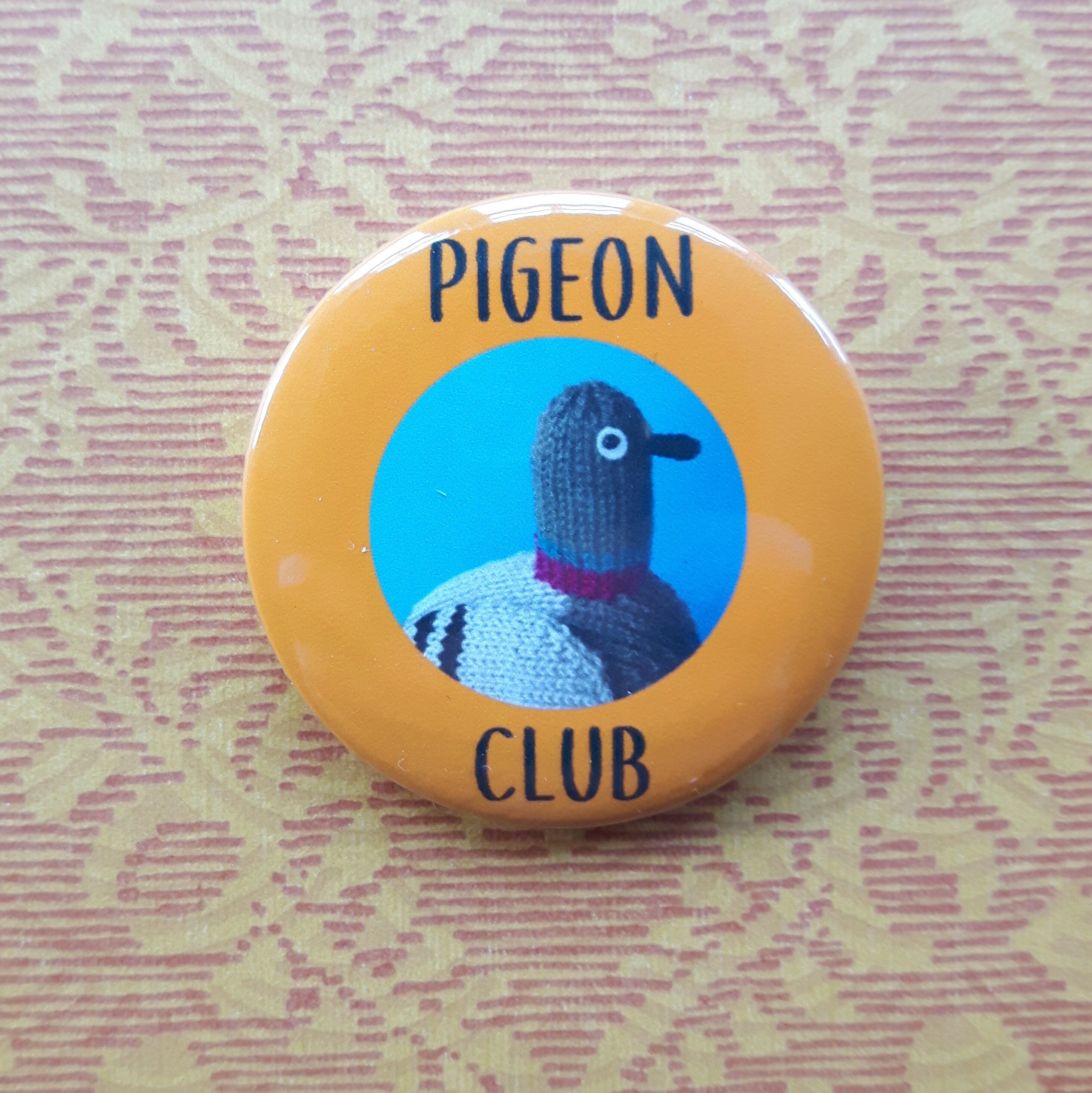 Pigeon Club button badge pin cute birb | Etsy