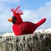 Northern Cardinal Knitting Pattern - Red Bird Knitting Pattern for a ...