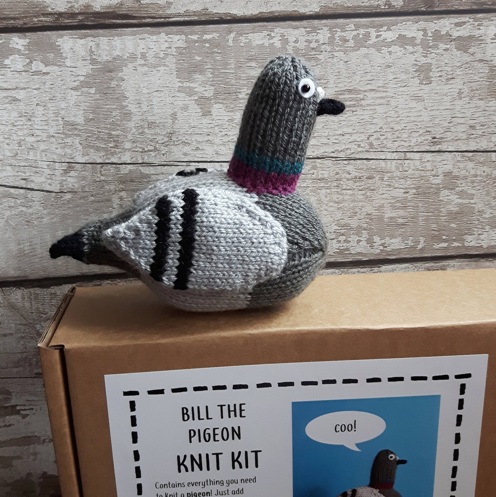 Pigeon Knit Kit All You Need to Knit a Cute Pigeon Bill | Etsy UK