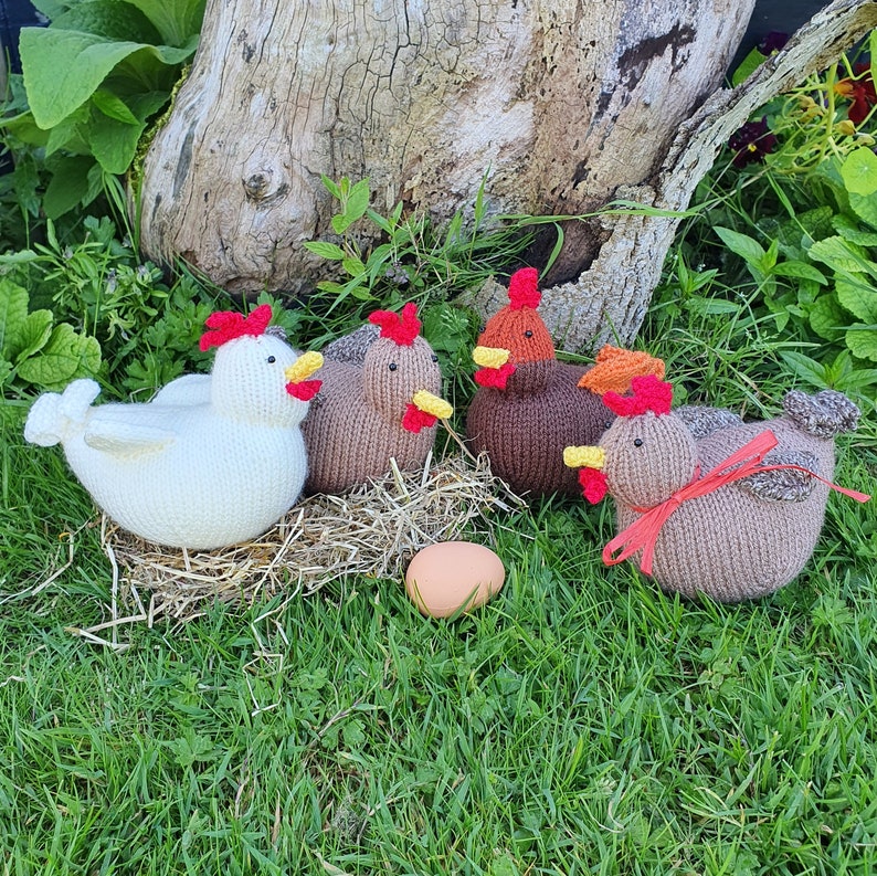 Henrietta the Little Brown Hen Knitting Pattern - Chicken - Easy Knit ...