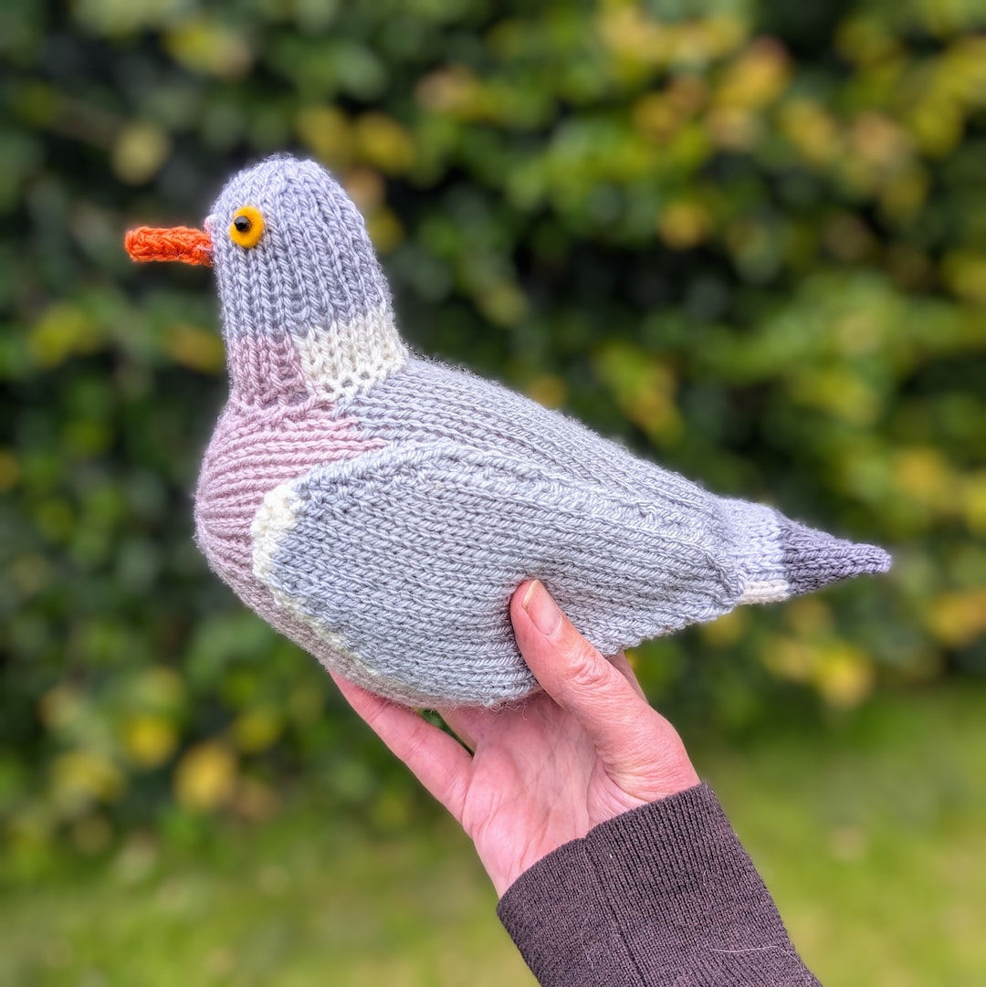 Big Liam the Wood Pigeon Knitting Pattern - Easy Knit for Beginners ...