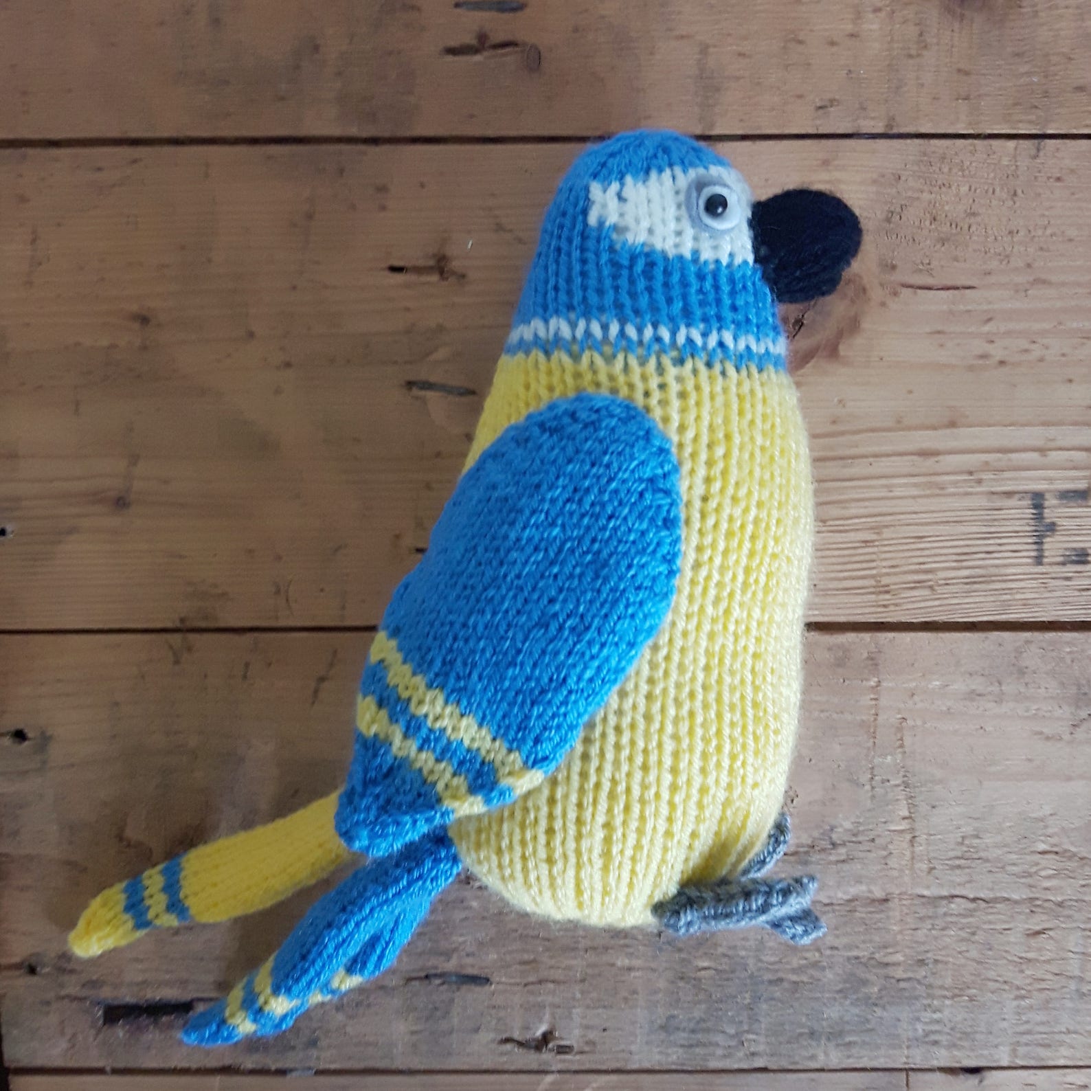 Tropical Parrot Toy Knitting Pattern PDF Cute Bird | Etsy