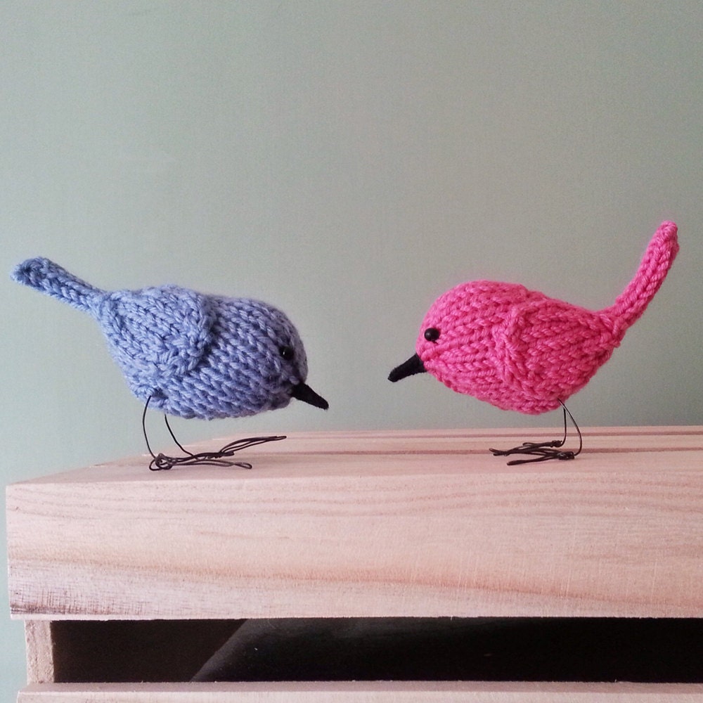 Little Bird Knitting Pattern PDF Cute Bird With Wire Legs - Etsy Canada