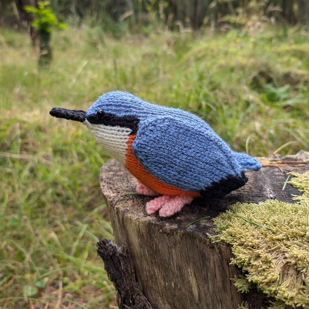 Nancy the Nuthatch Bird Knitting Pattern - Etsy