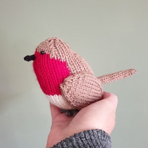 Albert the Robin Knitting Pattern - Easy Knit for Beginners - Etsy