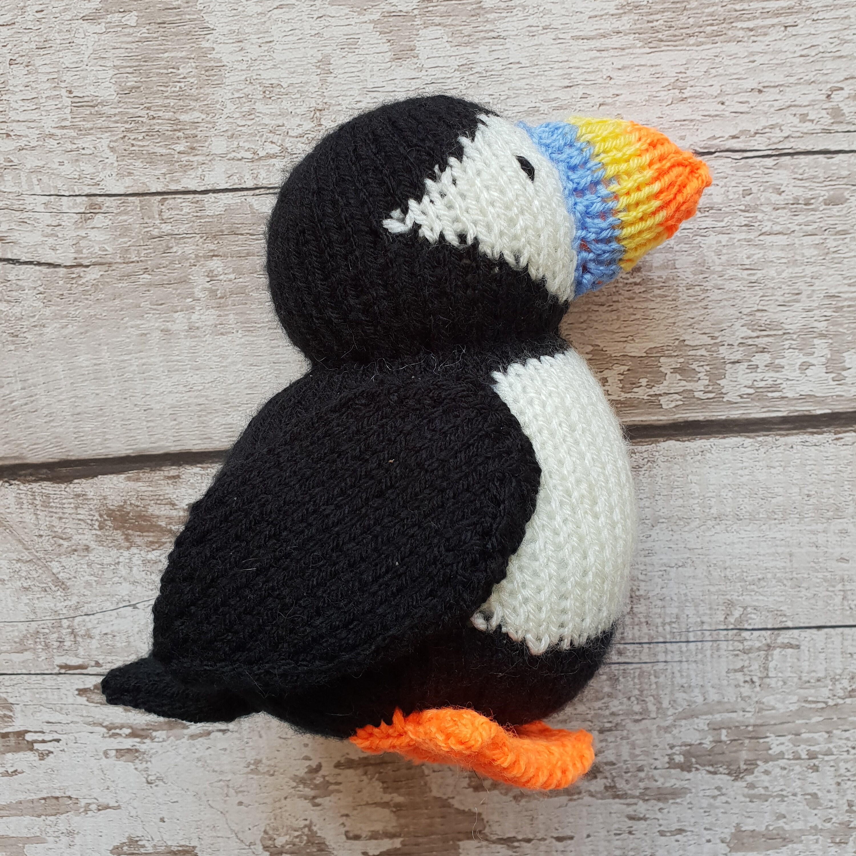 Barry the Puffin Knitting Pattern Easy Knit for Beginners - Etsy UK