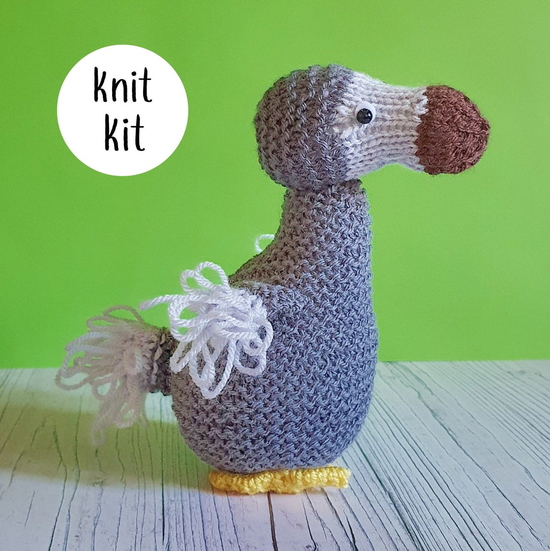 Dodo Knit Kit - All You Need to Knit a Cute Dodo- Dora the Dodo ...