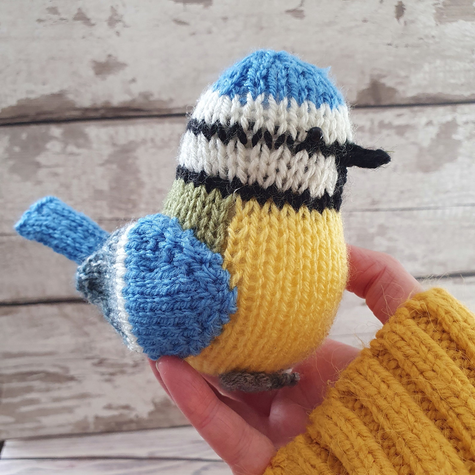 Blue Tit Knit Kit - All You Need to Knit a Cute Blue Tit - Barbara Blue ...