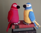 Tropical Parrot Toy Knitting Pattern PDF Cute Bird - Etsy