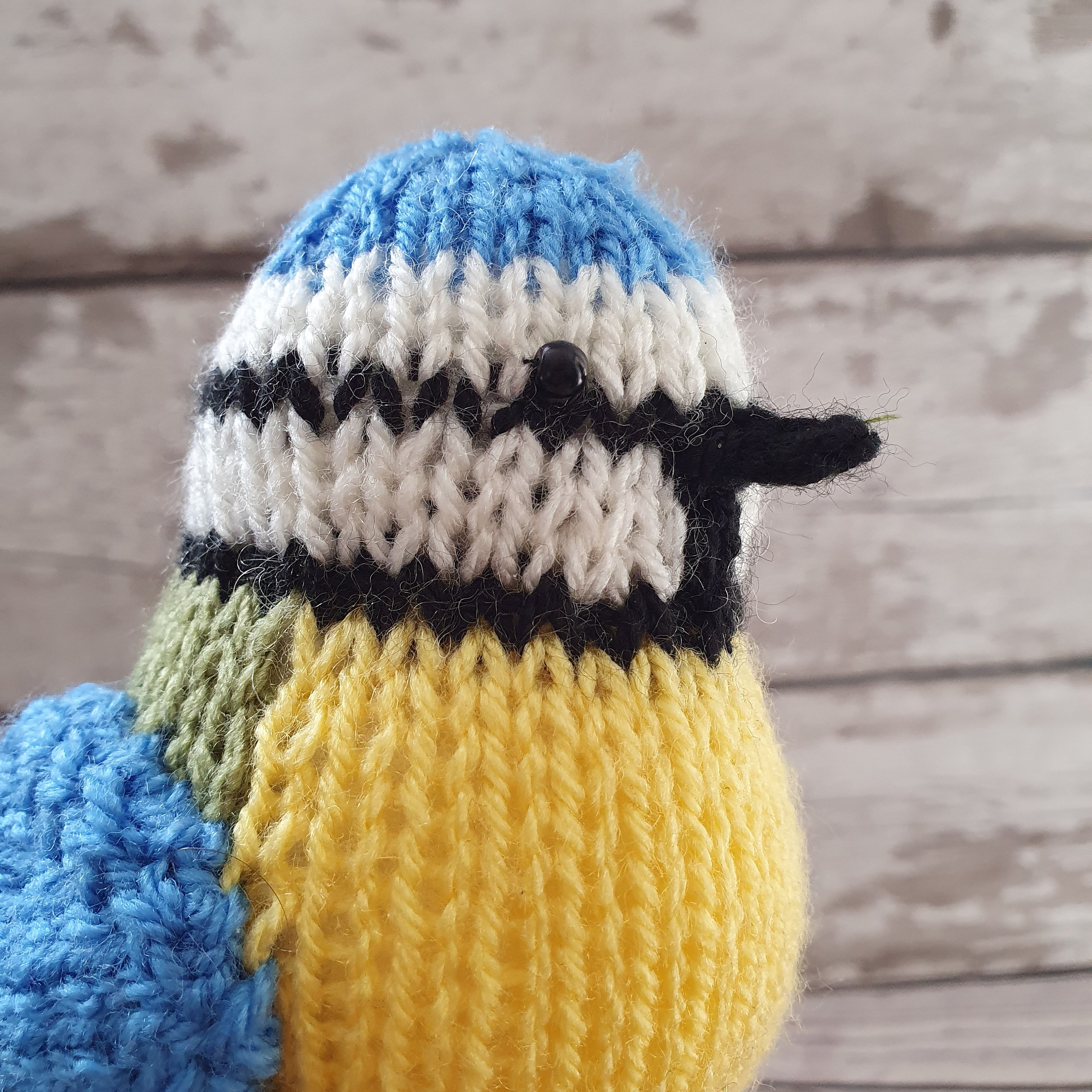 Blue Tit Knit Kit - All You Need to Knit a Cute Blue Tit - Barbara Blue ...