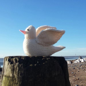 White Dove Knitting Pattern - PDF - Cute Bird - Etsy