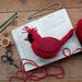 Northern Cardinal Knitting Pattern - Red Bird Knitting Pattern for a ...