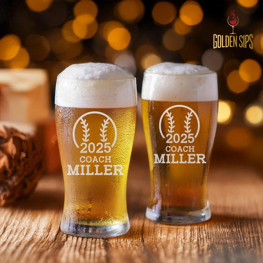 Customize Basketball Coach Beer Pints, Custom Coach Volleyball Beer ...