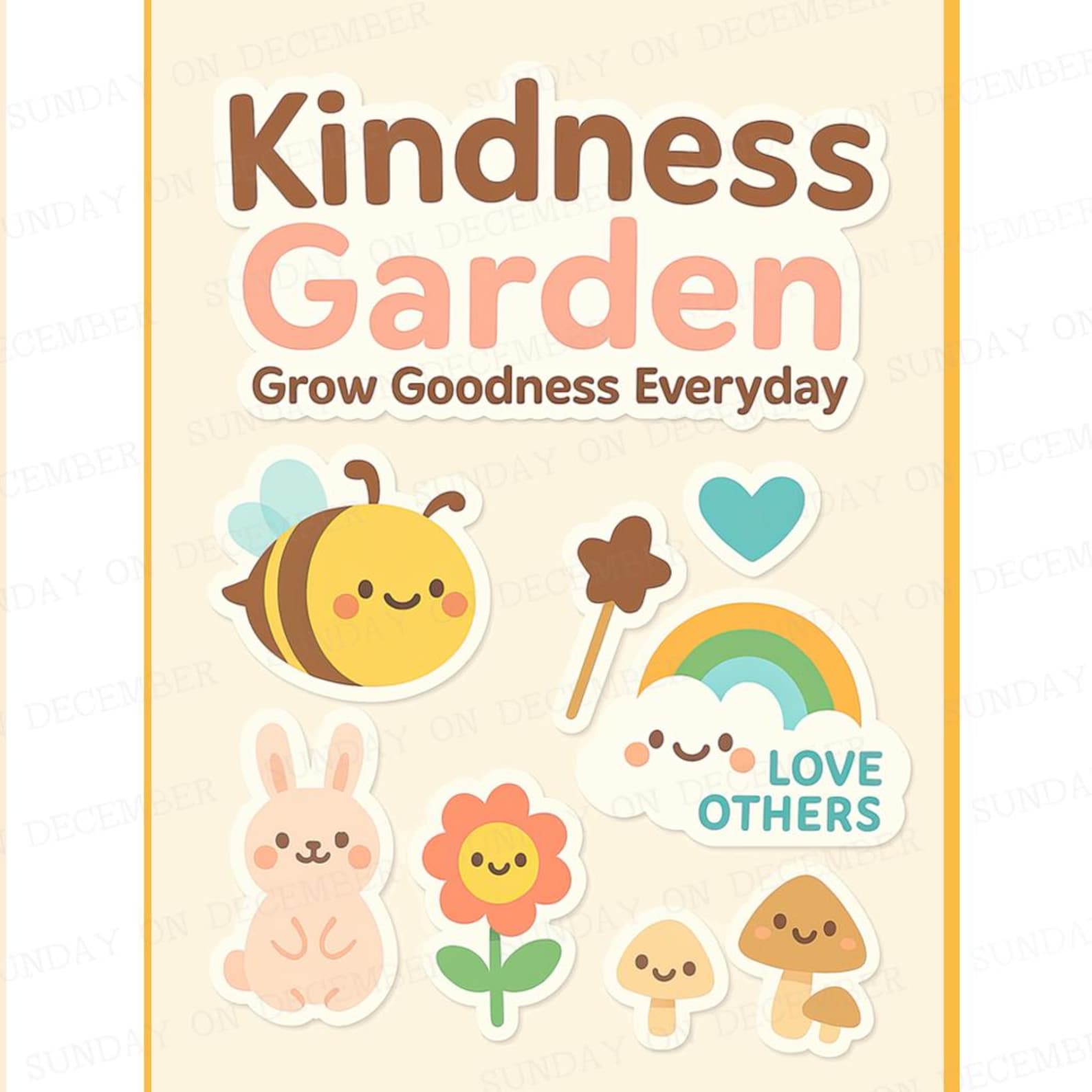 Kawaii Kindness Sticker Bundle – Cute Motivational Pngs (digital ...