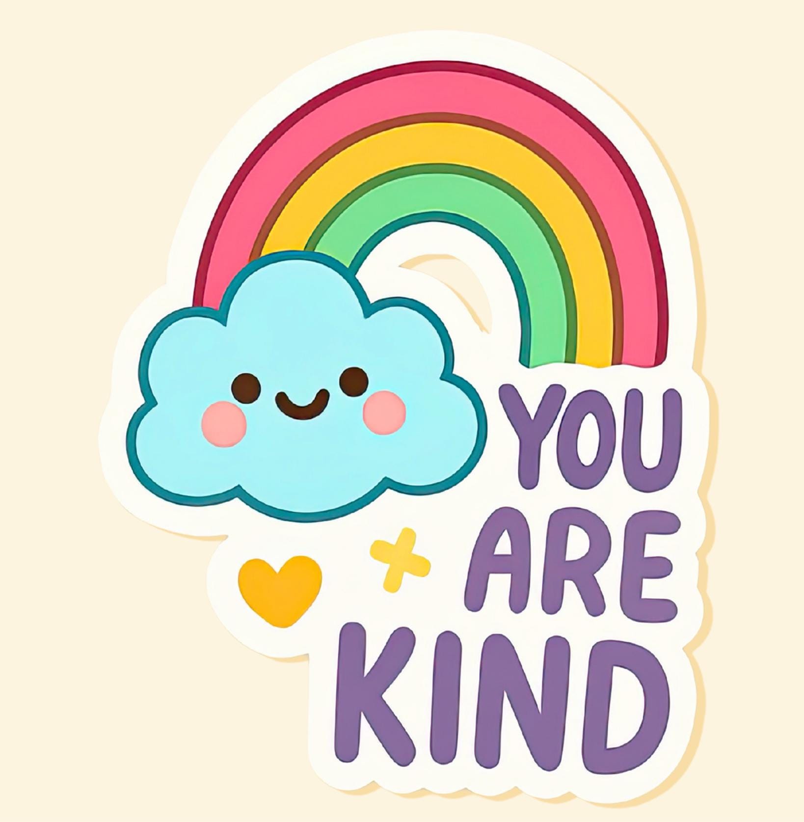 Kawaii Kindness Sticker Bundle – Cute Motivational Pngs (digital ...