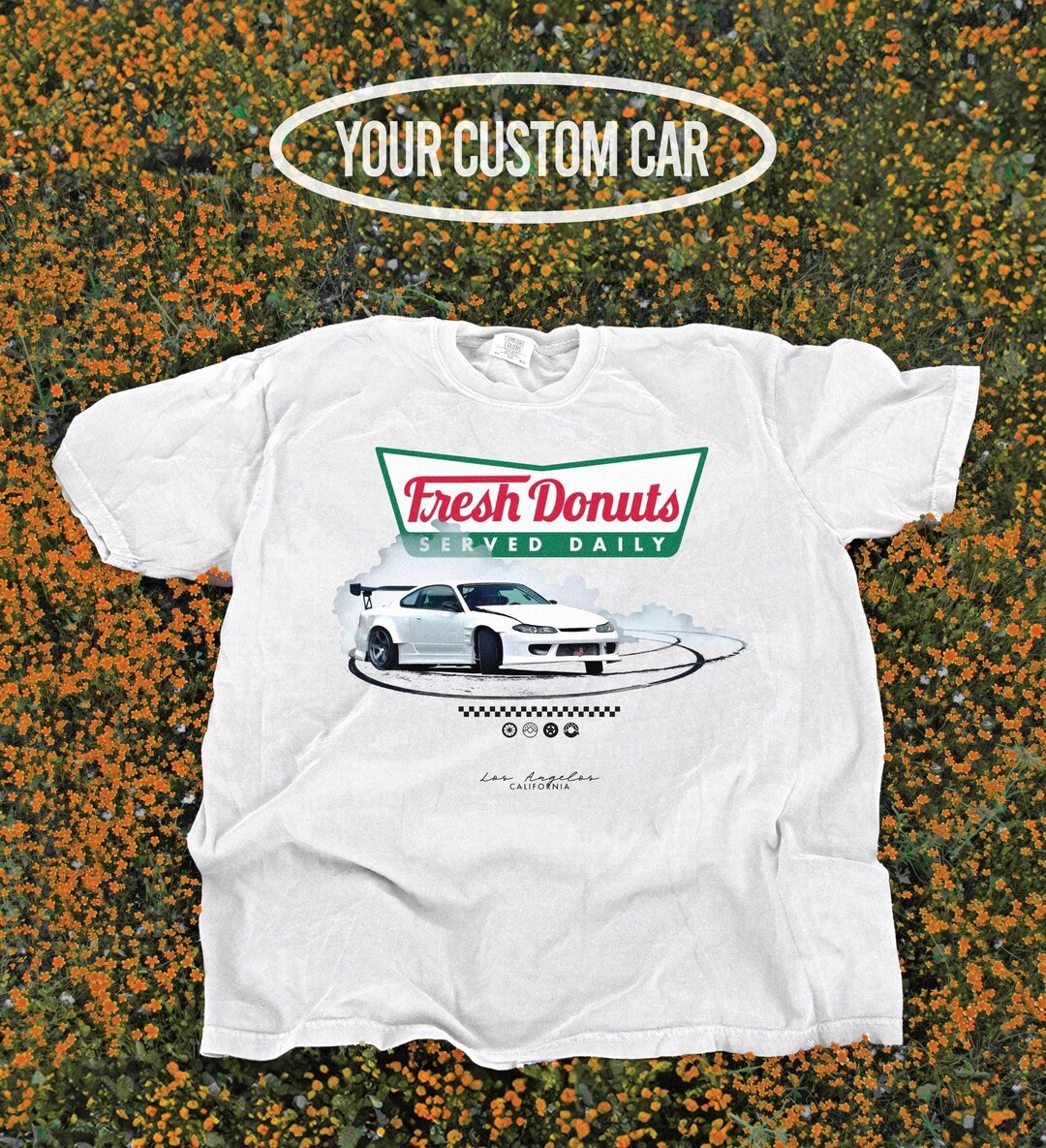 Custom Fresh Donuts Served Daily, Custom Car Shirt, Car Guy Gift, 100% ...