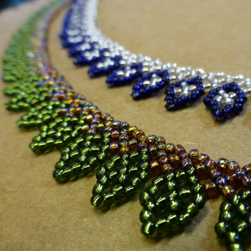 Leaves Necklace Beadwork Pattern/tutorial Instant Download - Etsy