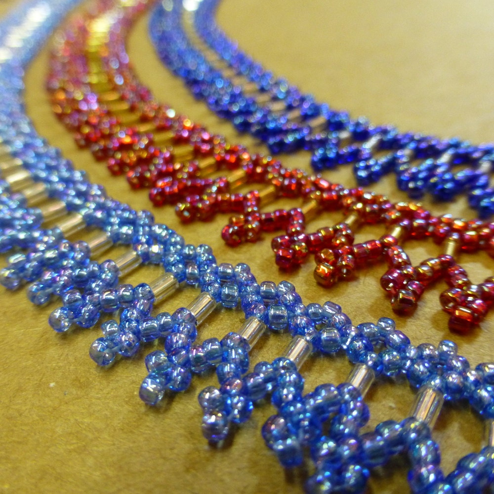 Simple Necklace Beadwork Pattern/tutorial Instant Download - Etsy