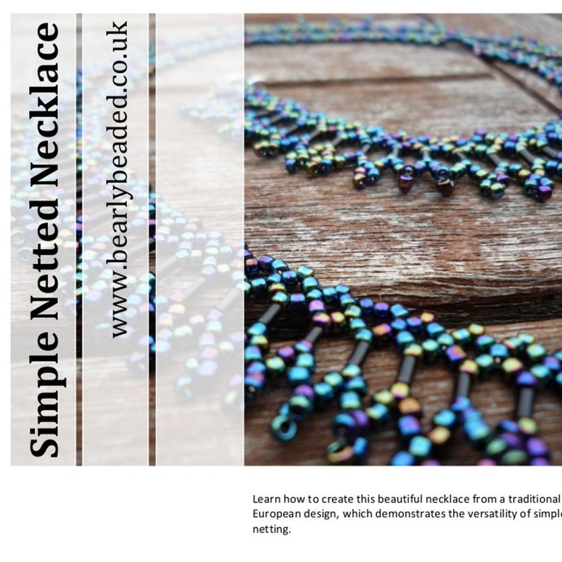 Simple Necklace Beadwork Pattern/tutorial Instant Download - Etsy