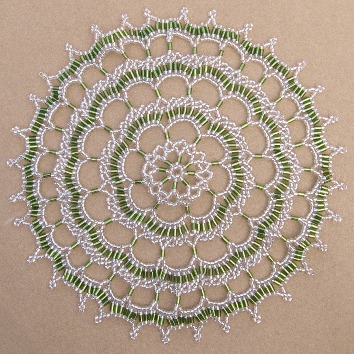 Scalloped Lace Doily Beadwork Pattern/tutorial Instant Download - Etsy