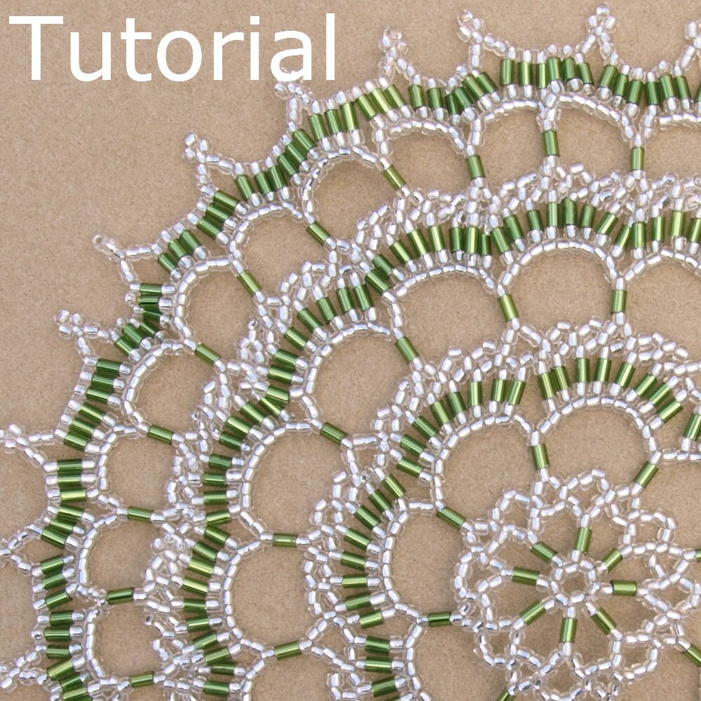 Scalloped Lace Doily Beadwork Pattern/tutorial Instant Download - Etsy