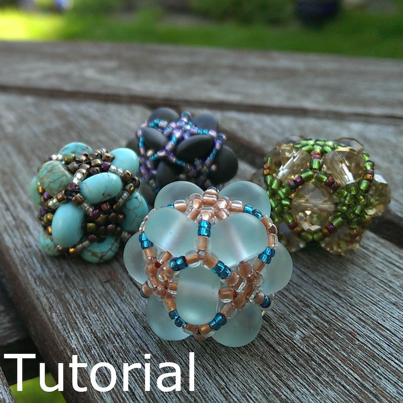 Magic Eight Beaded Bead Pattern/tutorial - Instant Download - Etsy