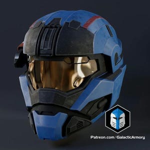 Halo Reach Commando Inspired 3D Printed Life-size Fan Made Helmet - Etsy