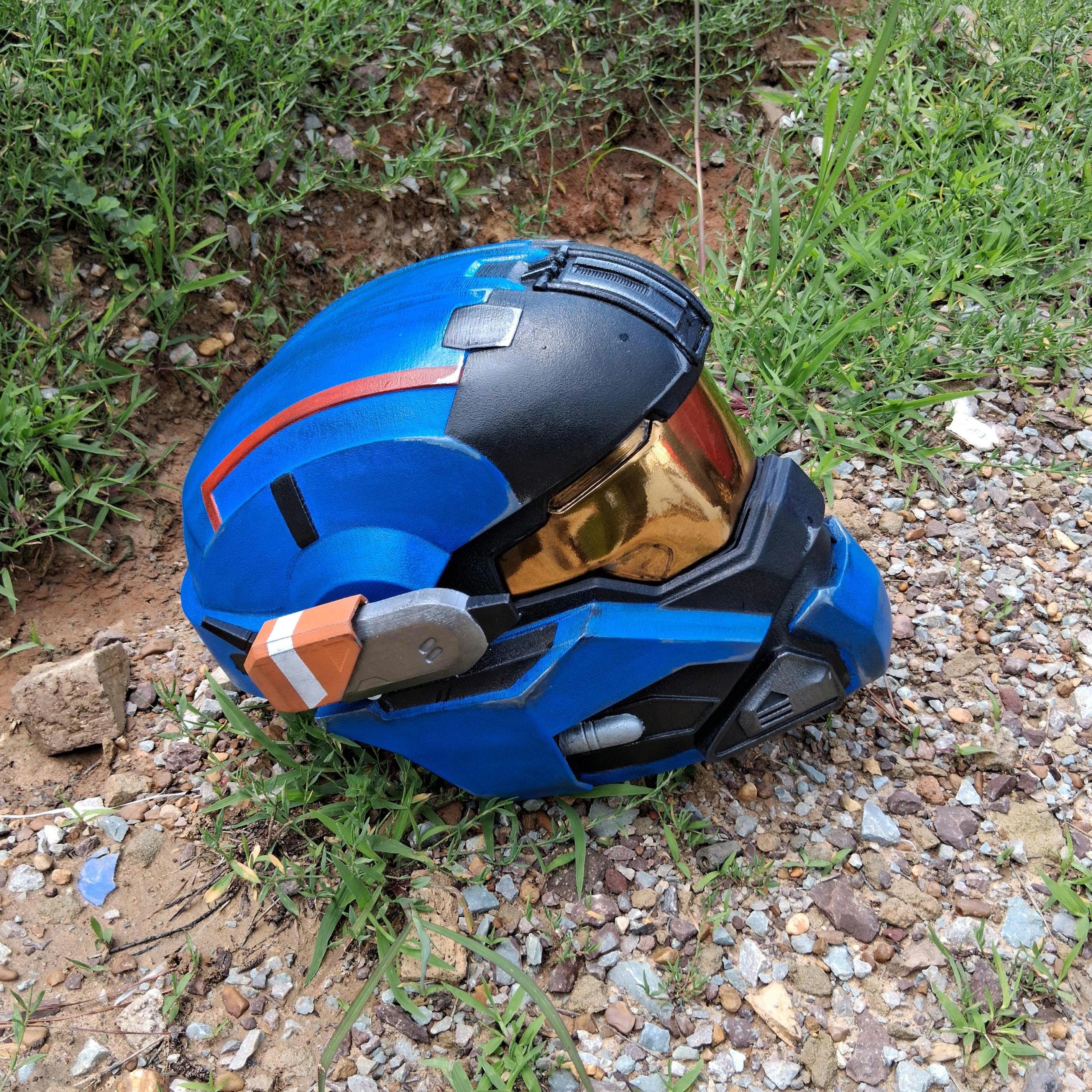Halo Reach Commando Inspired 3D Printed Life-size Fan Made Helmet - Etsy