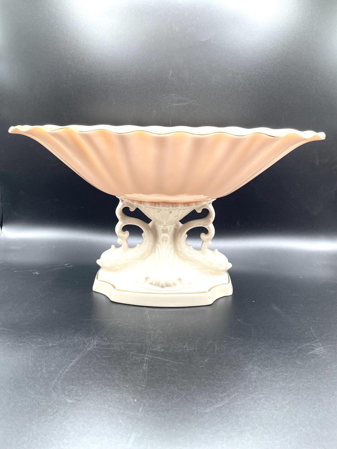 Vintage Lenox Millennium Collection Aquarius Pedestal Bowl, 24K Gold ...