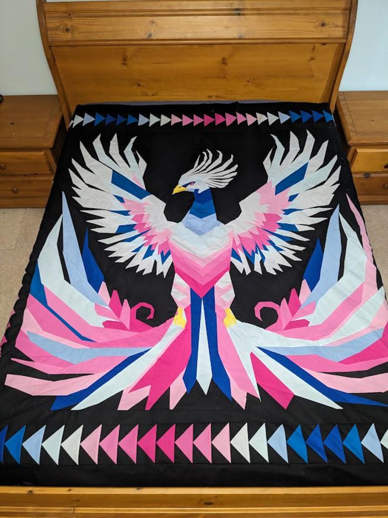 Phoenix Quilt Pattern: Becoming FPP, 60in Square (PDF Pattern) - Etsy