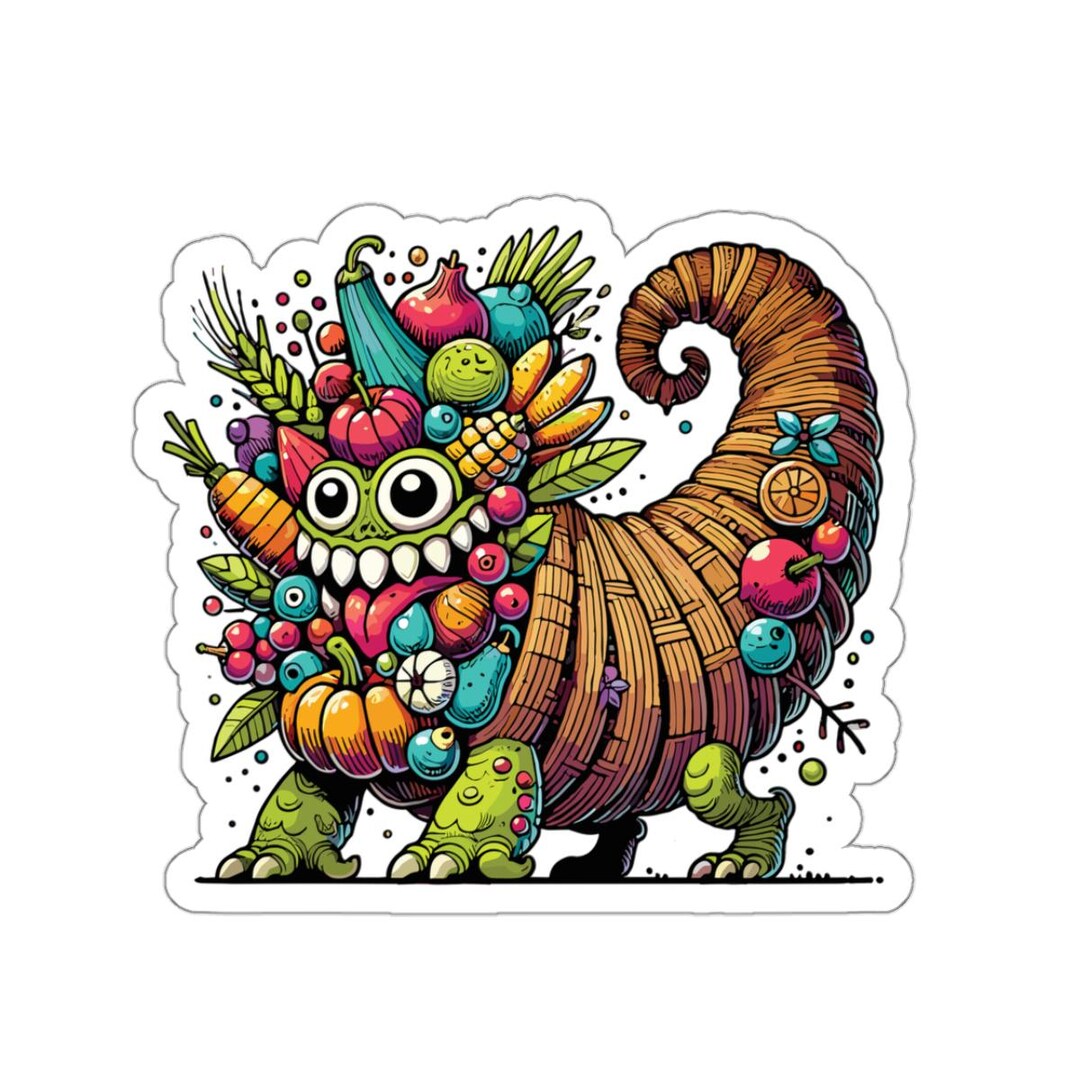 CORNUCOPIA MONSTER Sticker Gift for Creative Minds Quirky Kids Holiday ...
